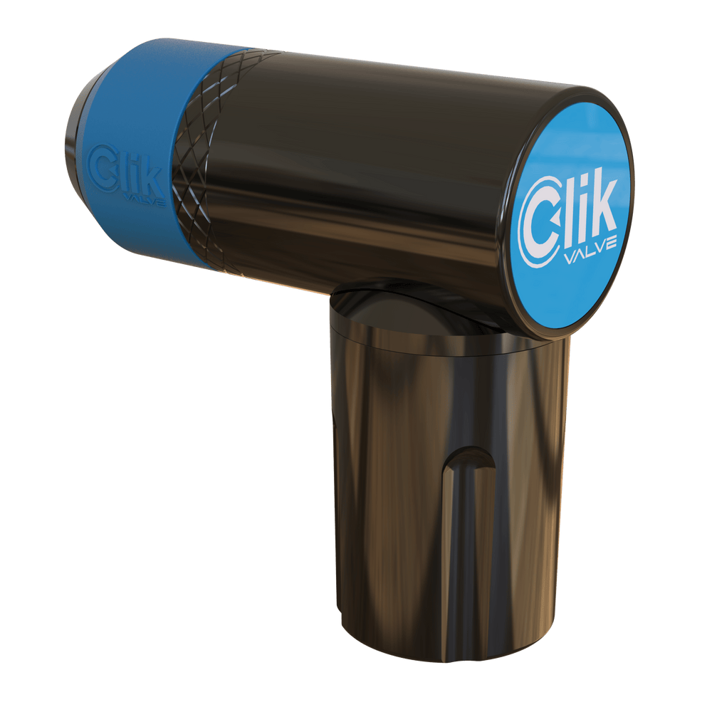 Clik 2-in-1 Right Angled Pump Head & Removeable Pump Adapter (Aluminum